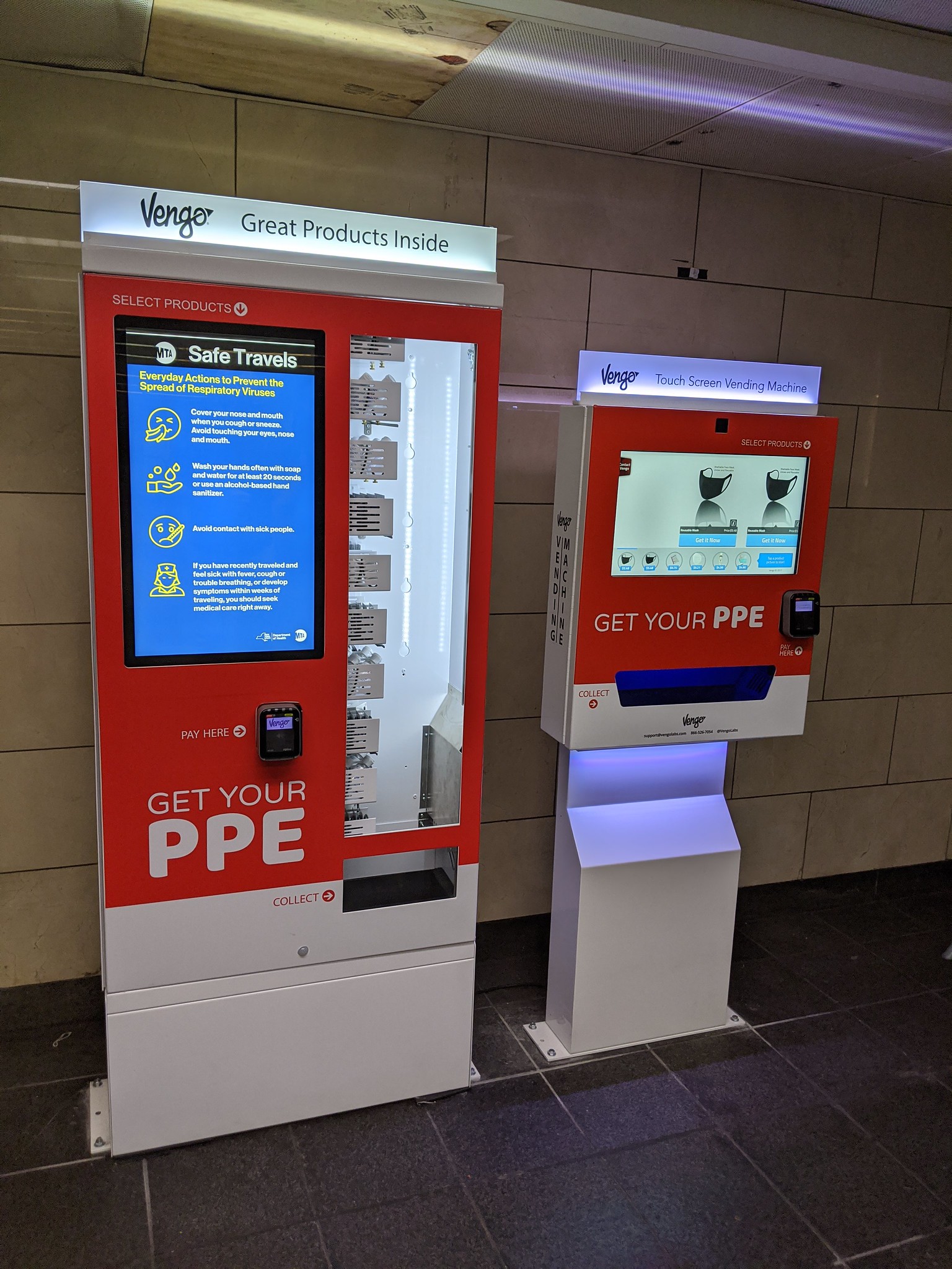 LIRR Launches PPE Vending Machines at Penn Station | MTA