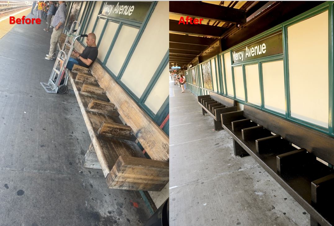 PHOTOS: MTA Completes Re-NEW-Vation at Marcy Av JM