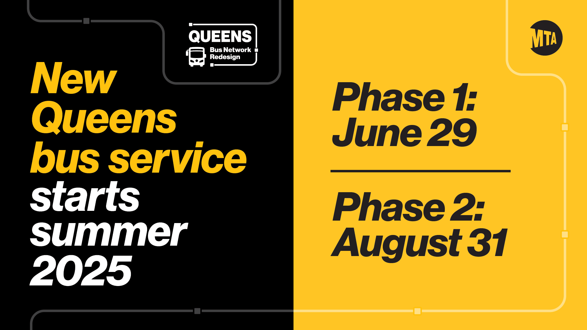 MTA to Launch Queens Bus Network Redesign Phase 1